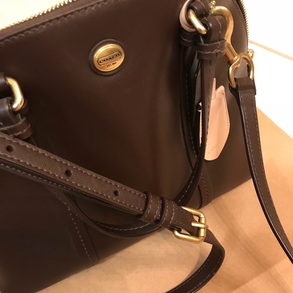 Coach | Bags | Coach Peyton Leather Cora Domed Satchel | Poshmark